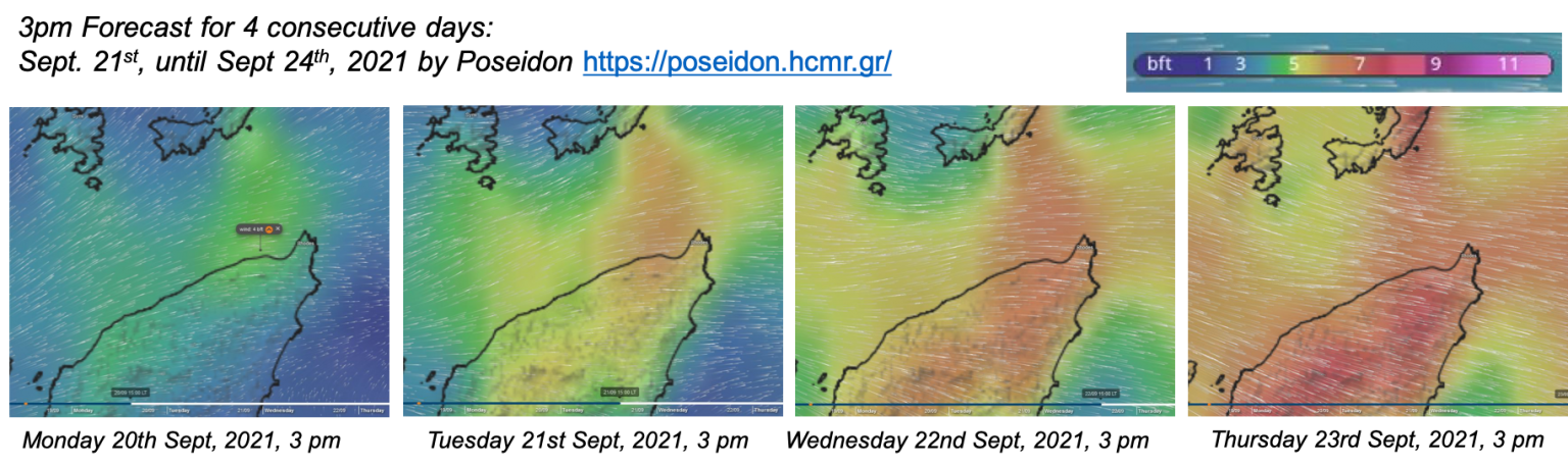 Wind conditions – Meltemi Windsurf Rhodes